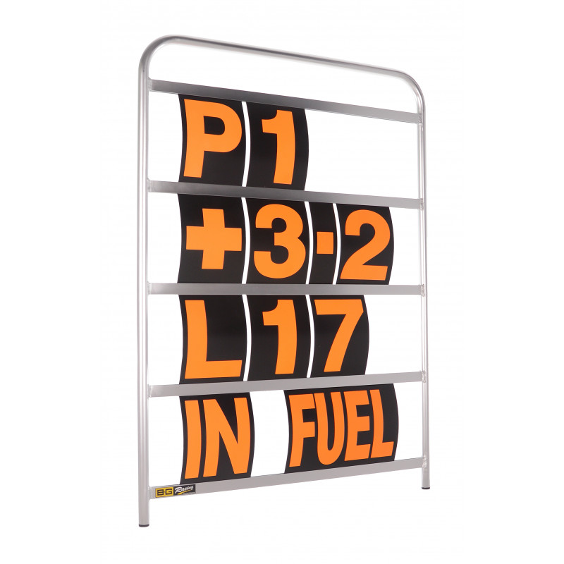 B-G Racing - Standard Silver Aluminium Pit Board Kit